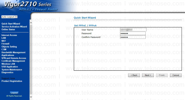 Draytek Vigor 2710N Modem Kurulumu | TeknoSeo