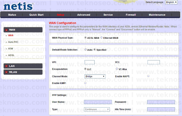 Netis DL4323 Modem Kurulumu | TeknoSeo